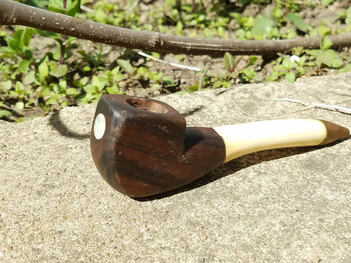 Ebony Pearl pipe | Etsy