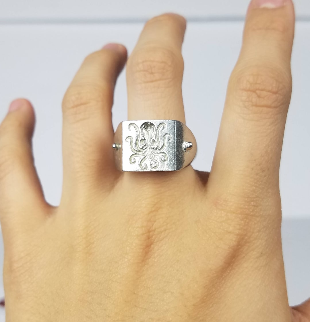 Octopus Wax Seal Signet Ring - Etsy