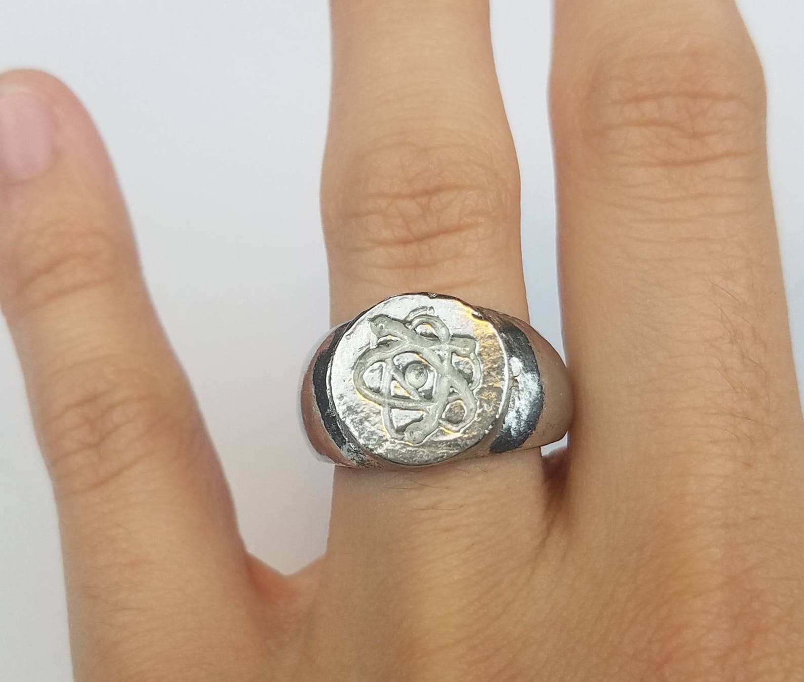 The Power of the Atom Wax Seal Signet Ring - Etsy