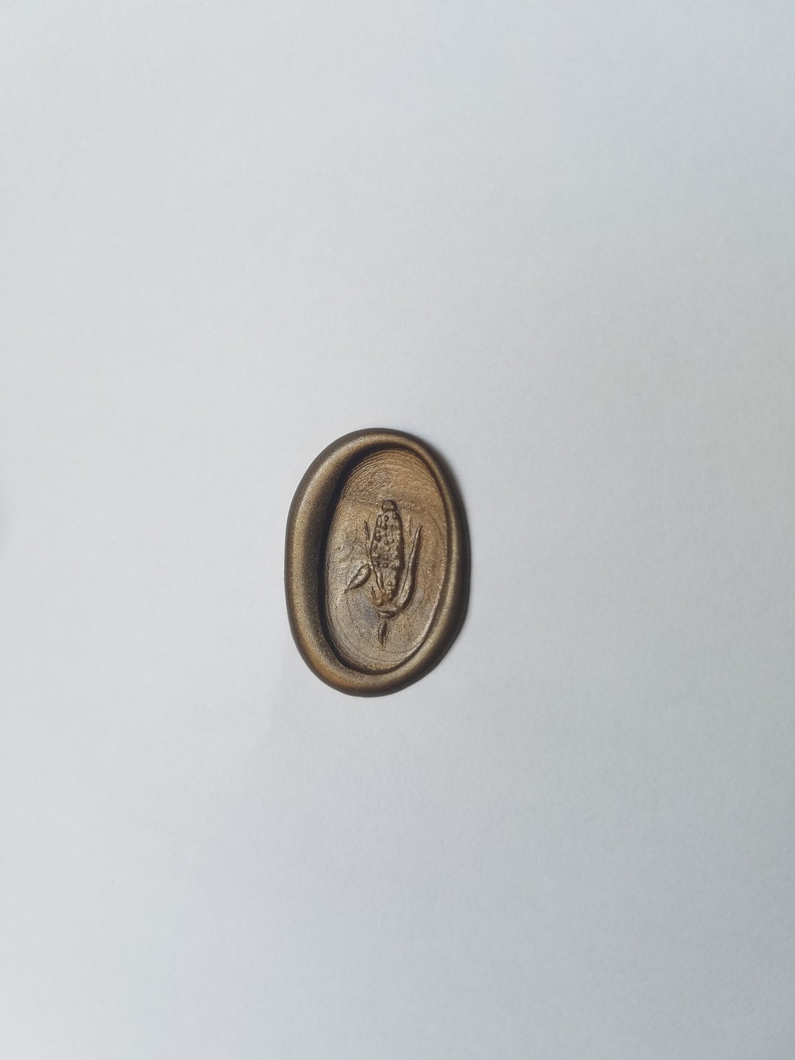 Corn wax seal signet ring Maize | Etsy