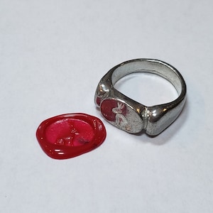 Bunny Rabbit Wax Seal Signet Ring - Etsy