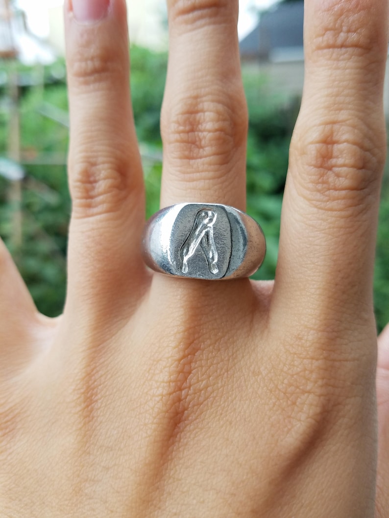 Fresno Nightcrawler Cryptid Wax Seal Signet Ring | Etsy