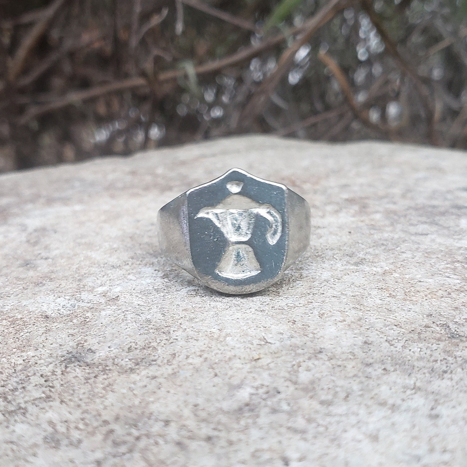 Coffee Percolator Wax Seal Signet Ring - Etsy