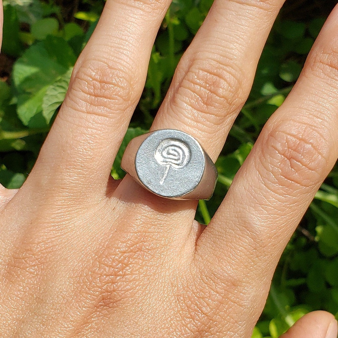 All Day Sucker Wax Seal Signet Ring - Etsy