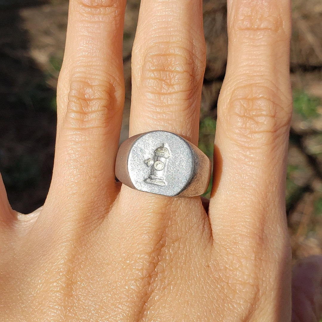 Fire Hydrant Wax Seal Signet Ring - Etsy