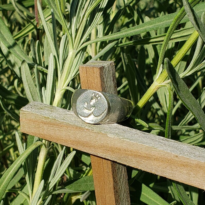 Alien princess wax seal signet ring | Etsy