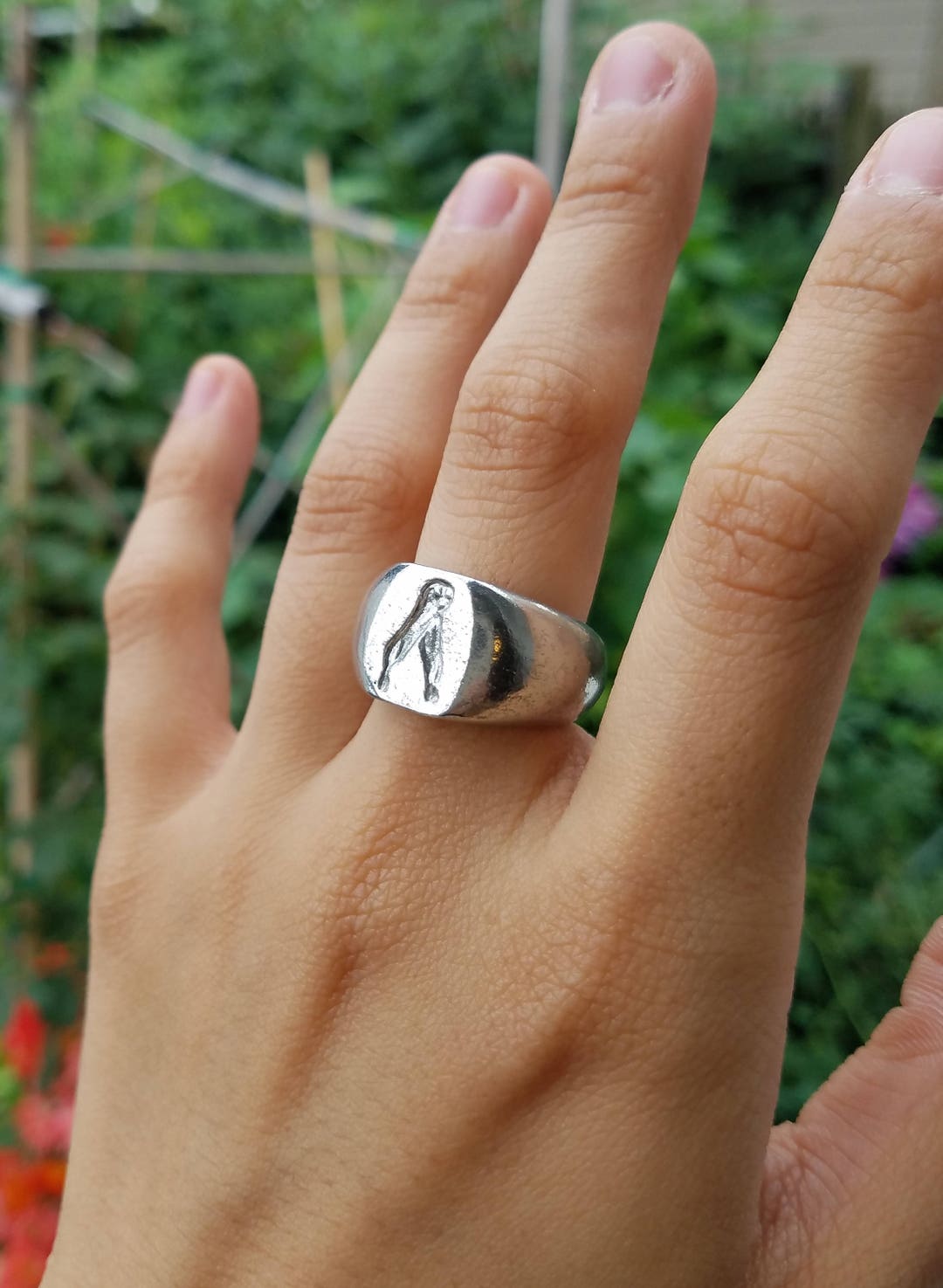 Fresno Nightcrawler Cryptid Wax Seal Signet Ring - Etsy