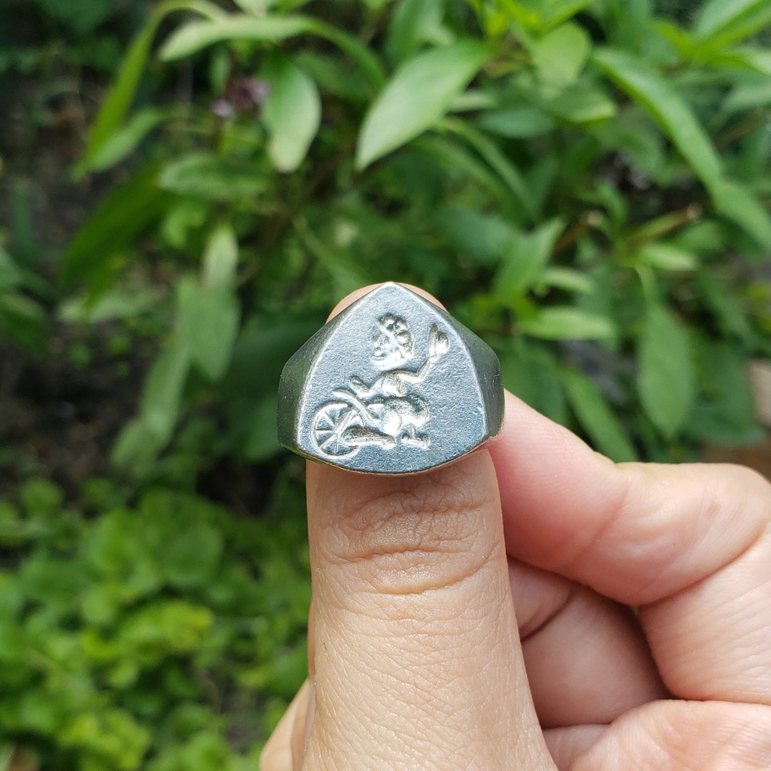 Tricycle Clown Wax Seal Signet Ring - Etsy