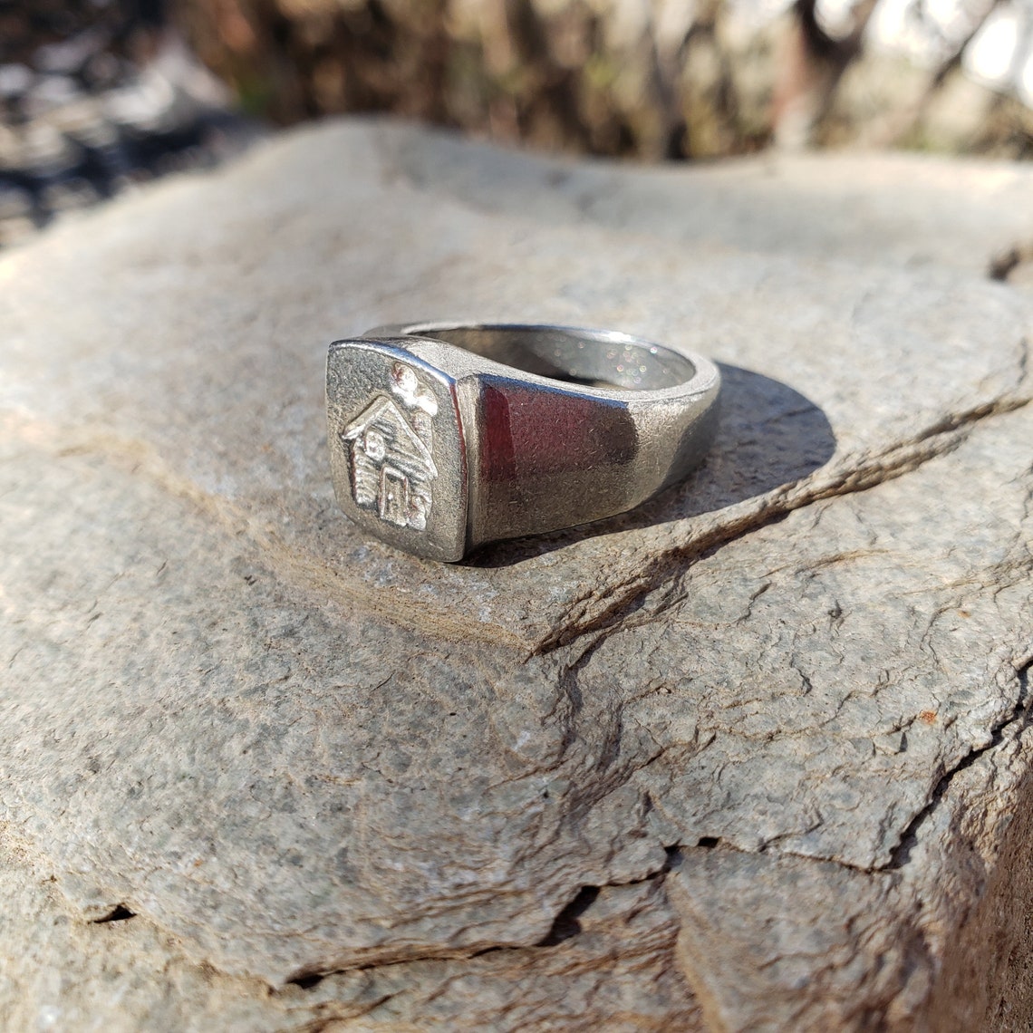 Home wax seal signet ring | Etsy