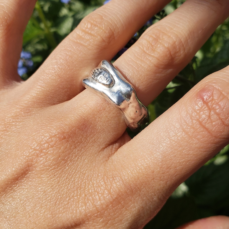 Blue Star Sapphire Back Bend Ring - Etsy