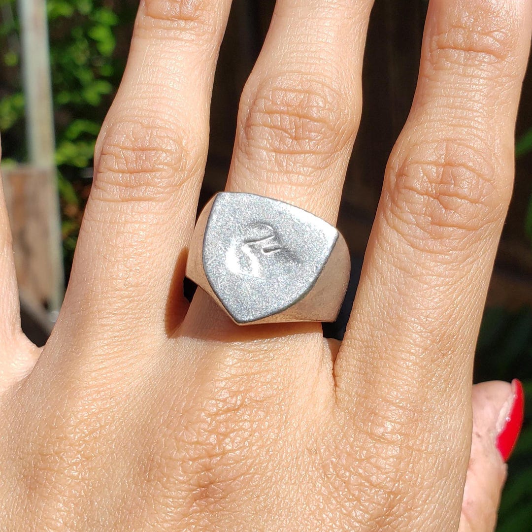 Pigface Helm Wax Seal Signet Ring - Etsy