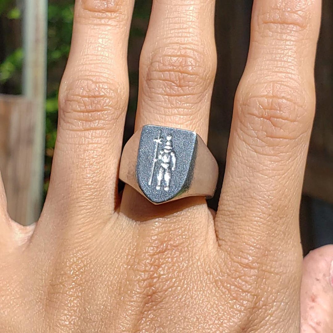 Swiss Guard Wax Seal Signet Ring - Etsy