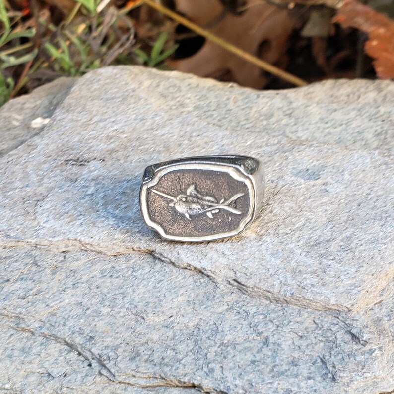 Marlin Wax Seal Signet Ring - Etsy