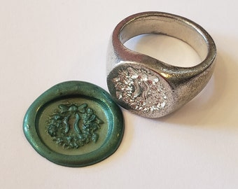 Cloud Castle Wax Seal Signet Ring - Etsy