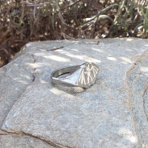 Bat Wax Seal Signet Ring - Etsy