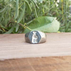 Lewis Chessmen Queen Wax Seal Signet Ring - Etsy