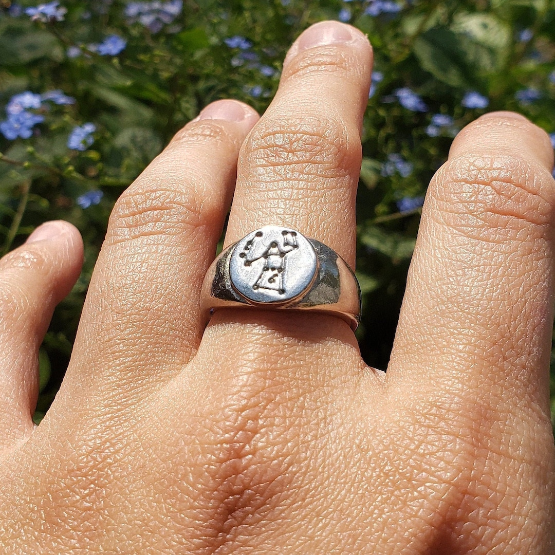 Orion Constellation Wax Seal Signet Ring - Etsy