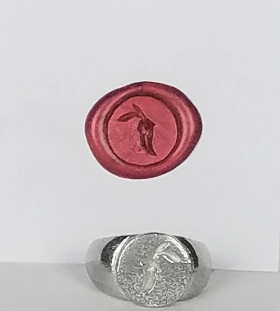 Chili Pepper Wax Seal Signet Ring - Etsy
