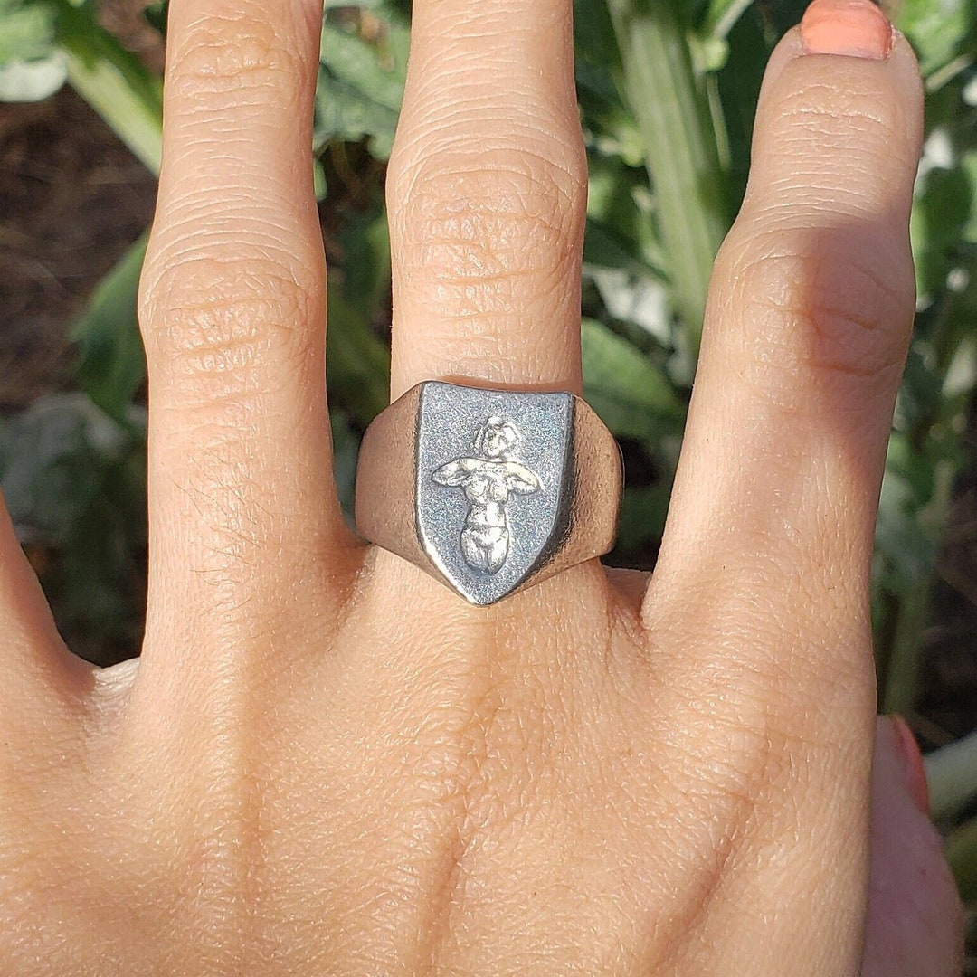 Flashing Wax Seal Signet Ring - Etsy