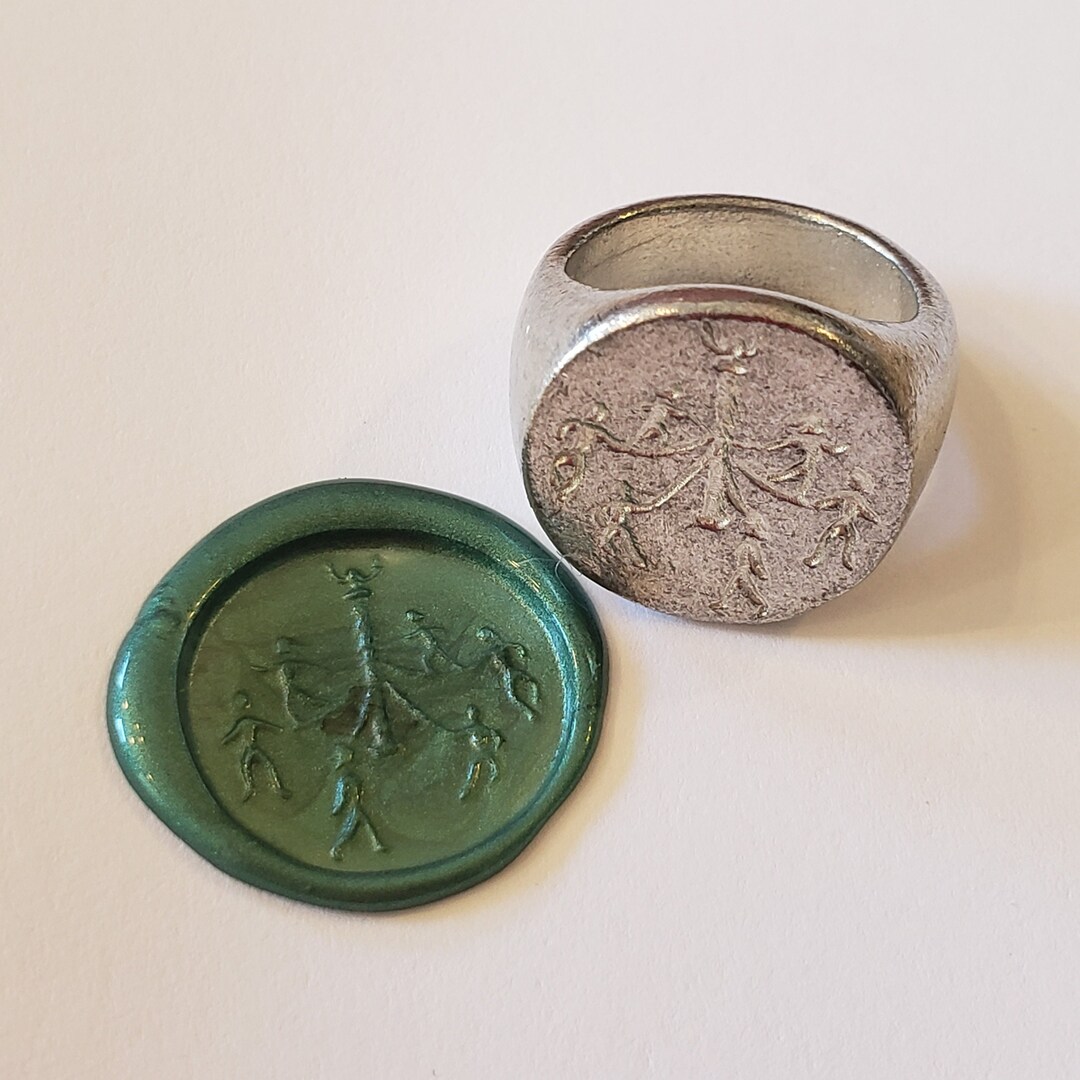 Maypole Wax Seal Signet Ring - Etsy