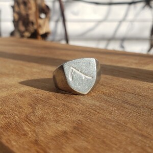 Scythe Wax Seal Signet Ring - Etsy