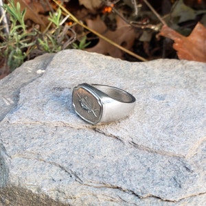 Marlin Wax Seal Signet Ring - Etsy