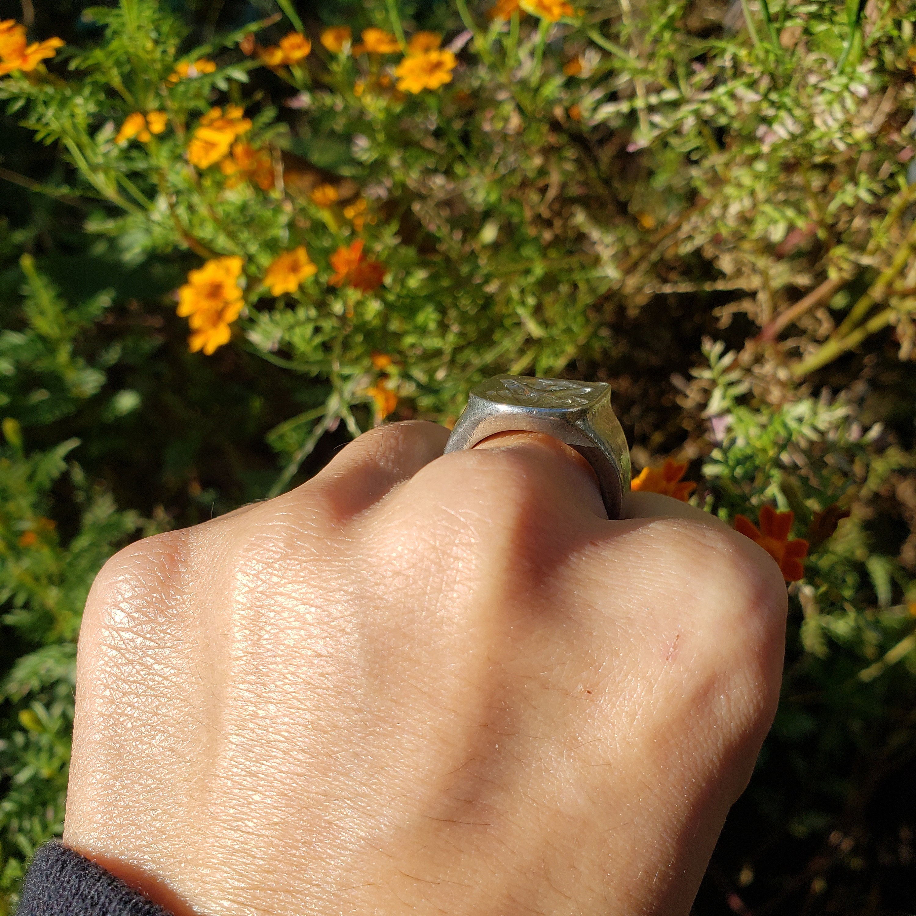 Cunnilingus Hand Sign Wax Seal Signet Ring - Etsy Canada