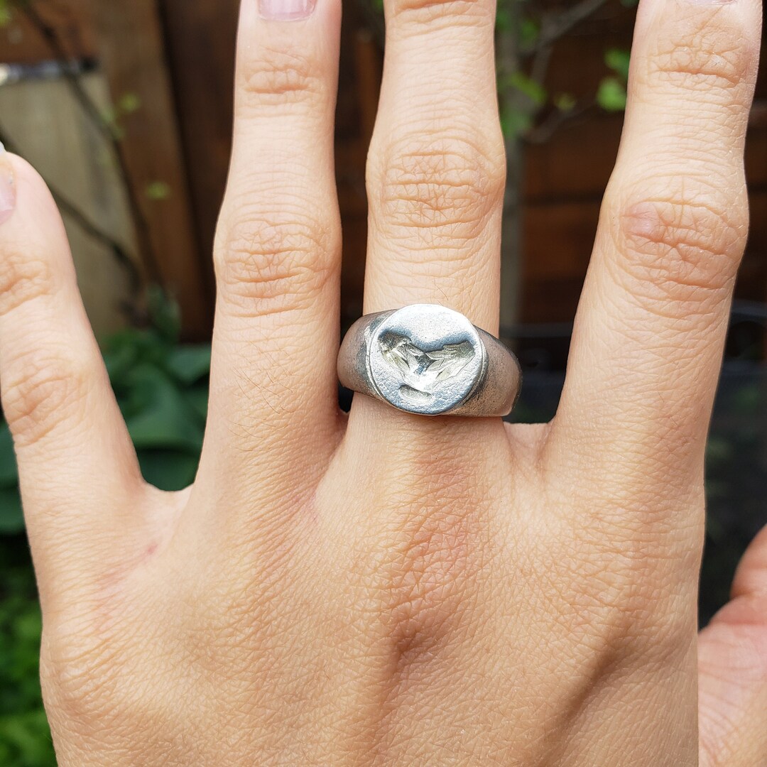 Crystalomancy Wax Seal Signet Ring - Etsy