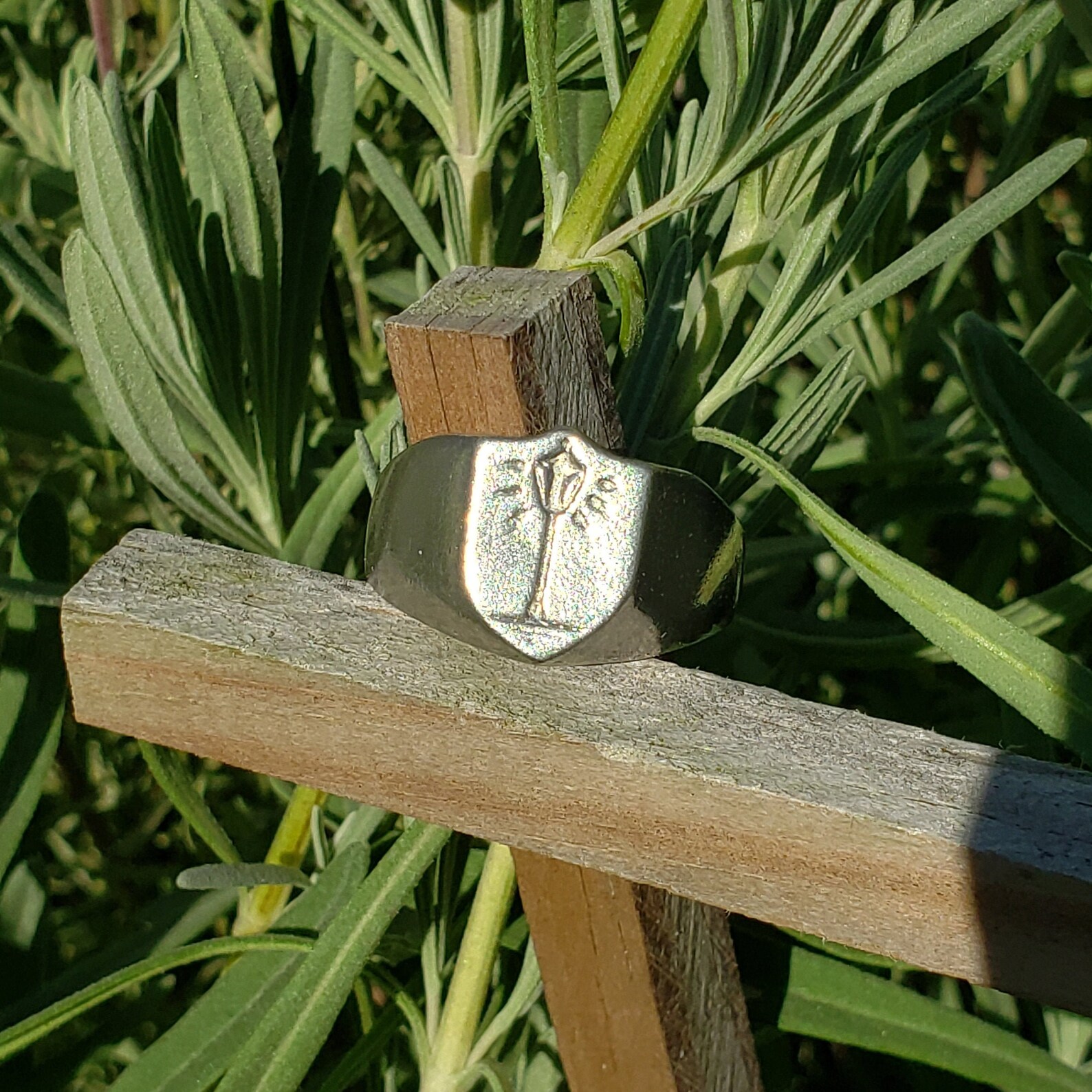 Lamp Post Wax Seal Signet Ring | Etsy