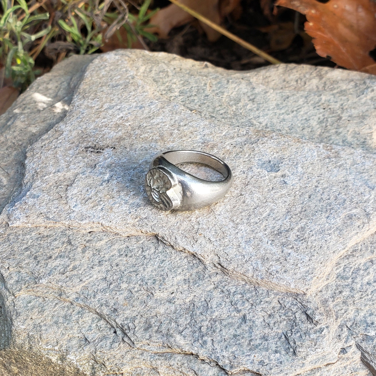 Frog Pad Wax Seal Signet Ring - Etsy