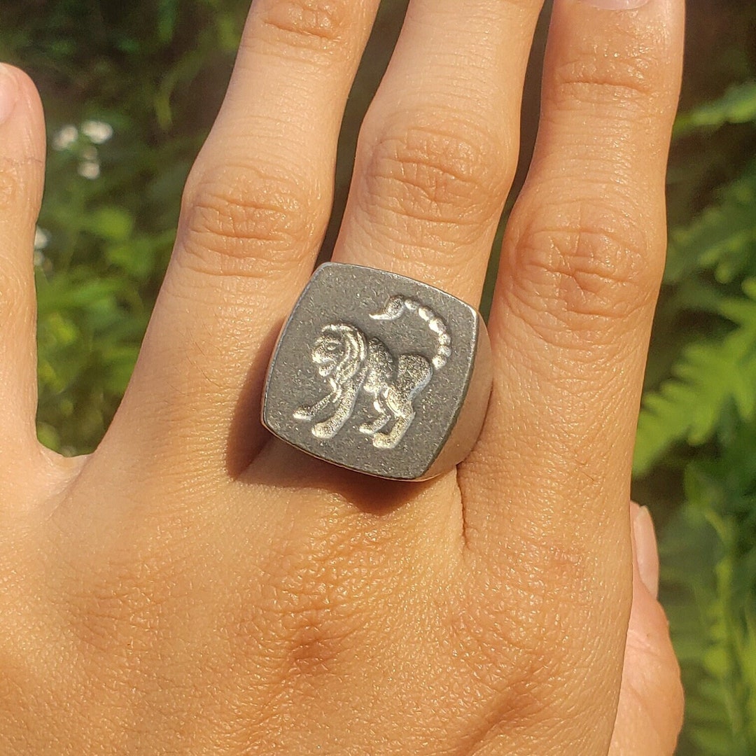 Manticore Wax Seal Signet Ring - Etsy