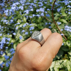 Yarrow Wax Seal Signet Ring - Etsy