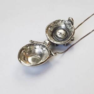 Black Sapphire Rustic Silver Locket - Etsy