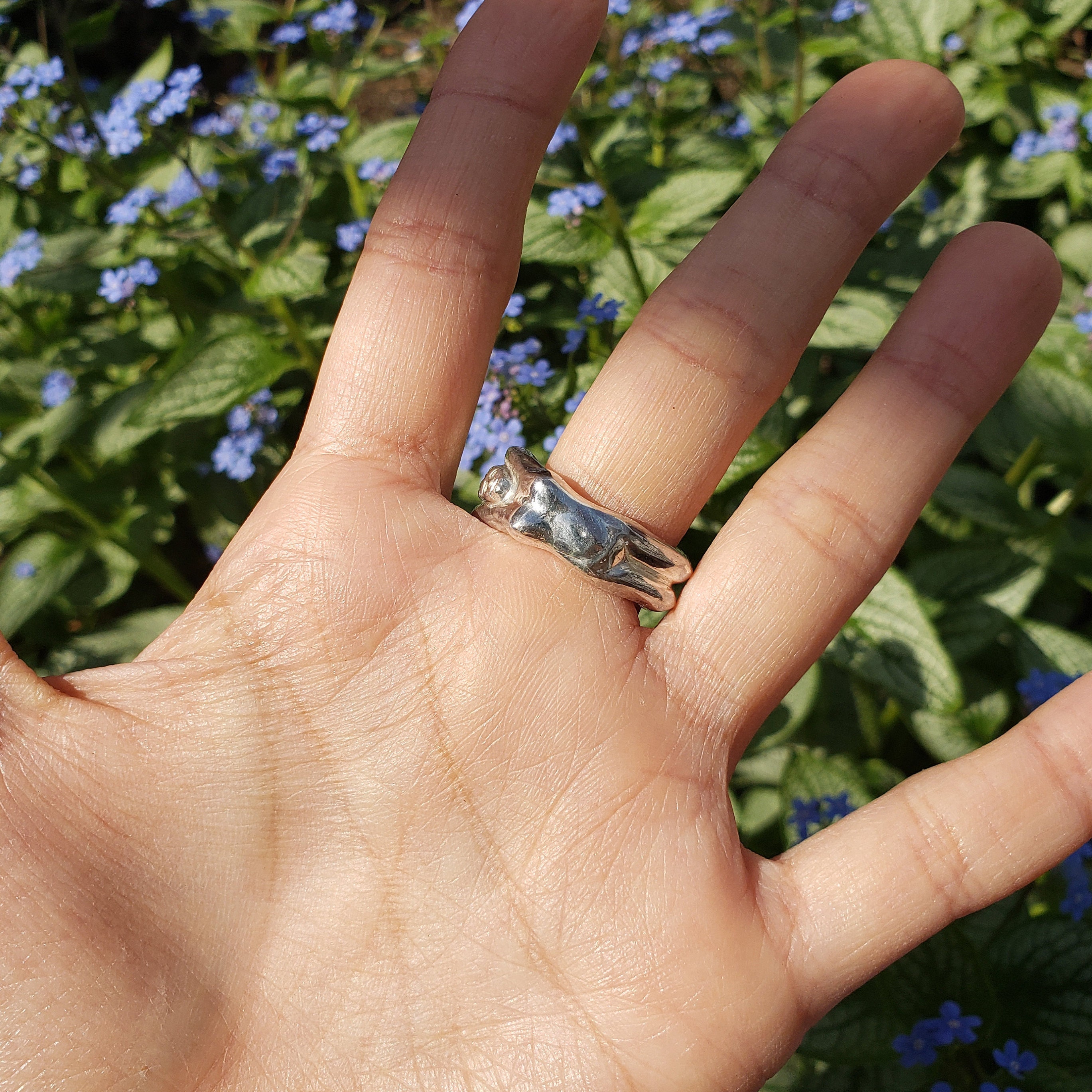 Blue Star Sapphire Back Bend Ring - Etsy