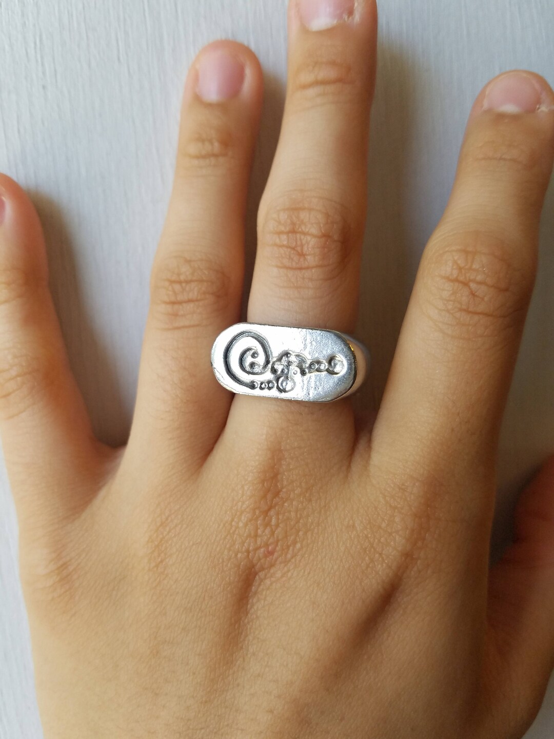 Circuitry Crop Circle Wax Seal Signet Ring - Etsy