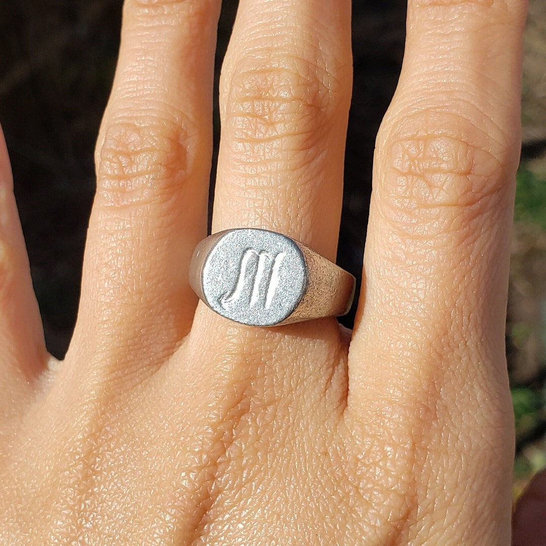 Scorpio Sign Wax Seal Signet Ring - Etsy