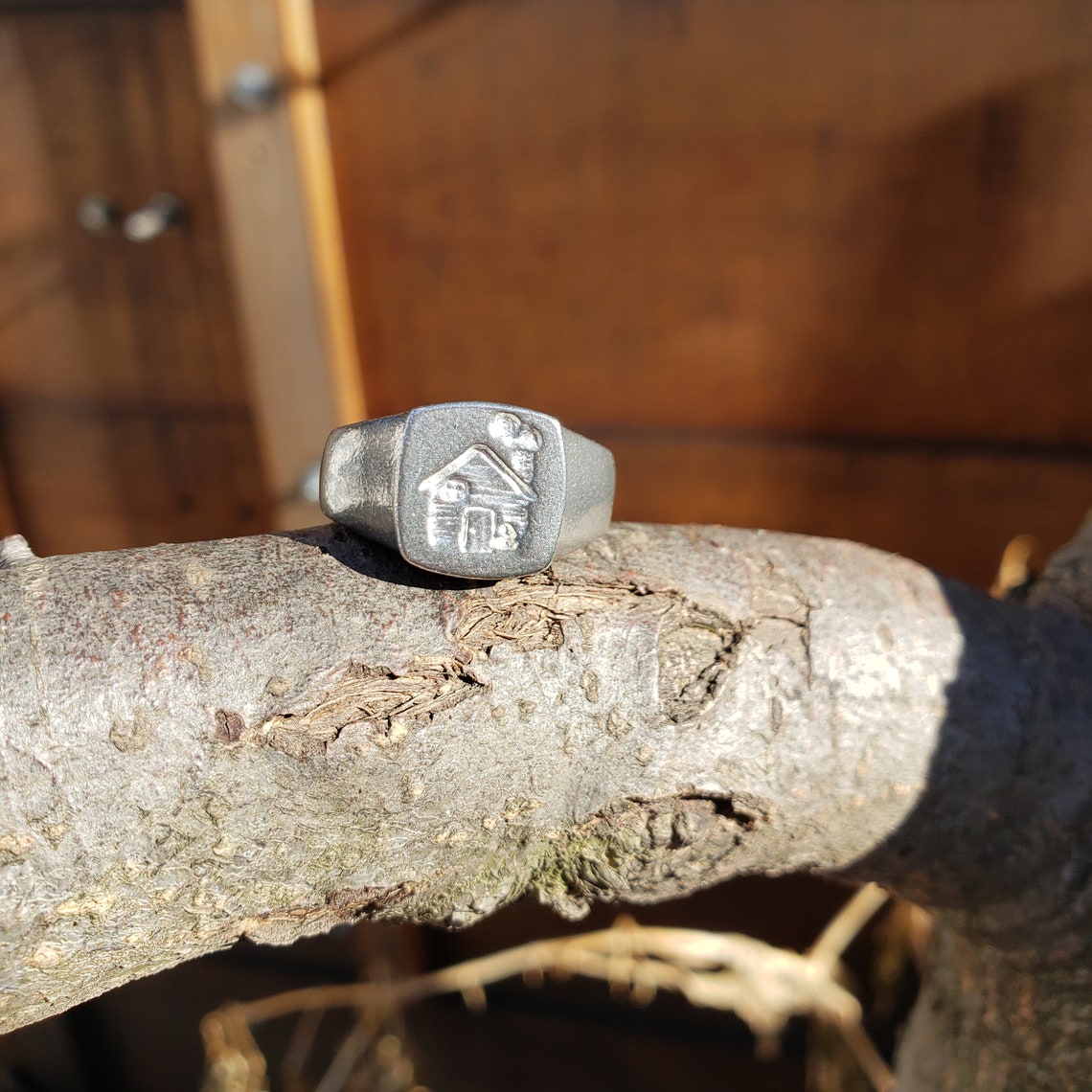 Home wax seal signet ring | Etsy