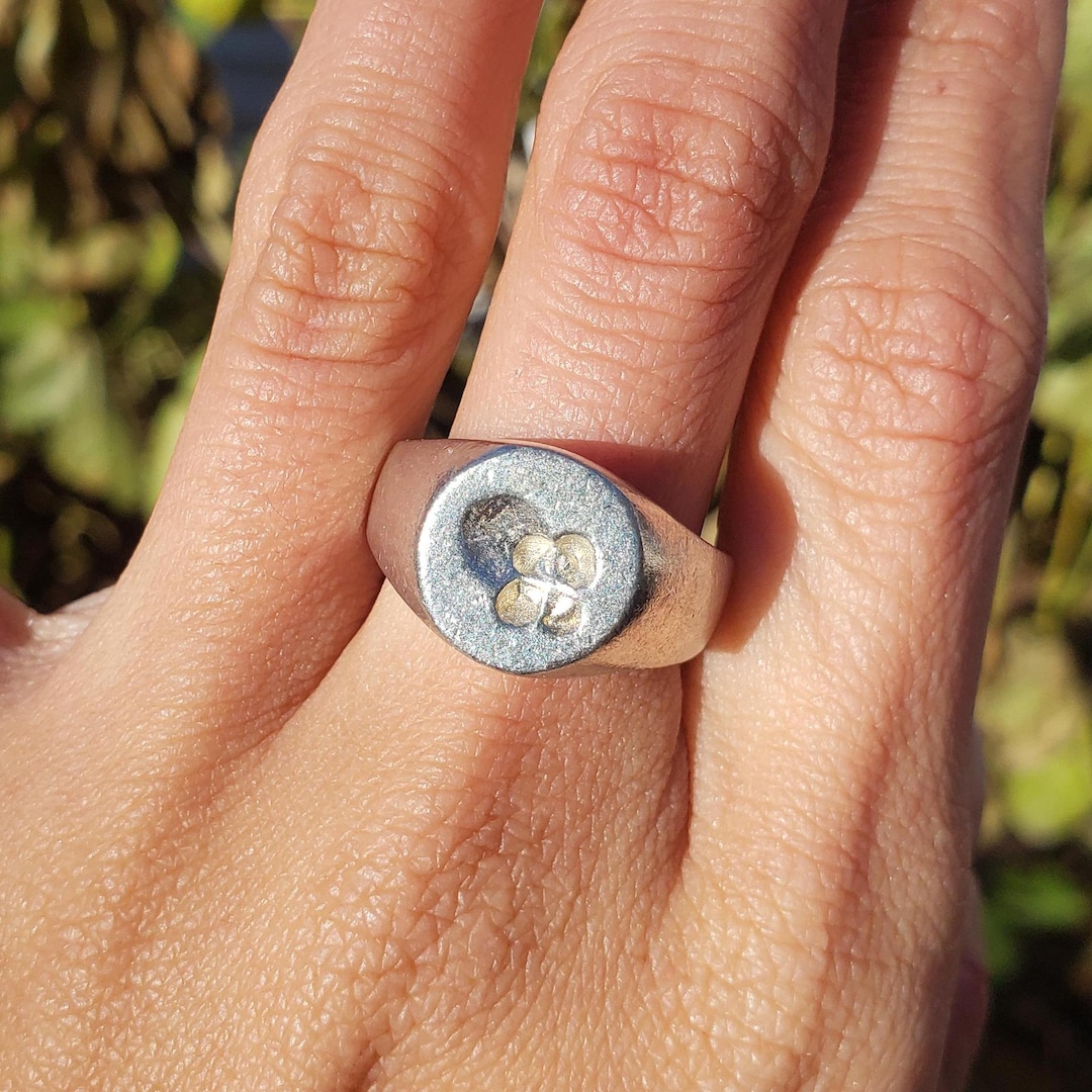 Popcorn Kernel Wax Seal Signet Ring - Etsy