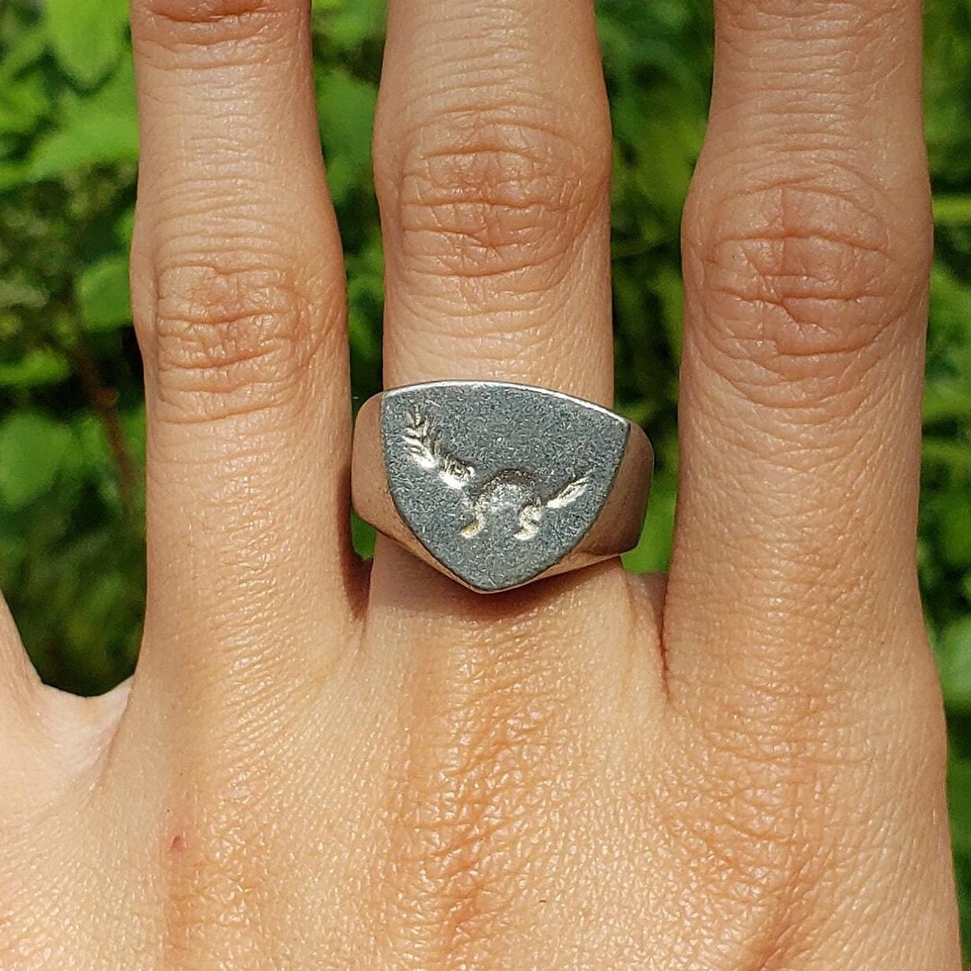 Fire Ferret Wax Seal Signet Ring - Etsy