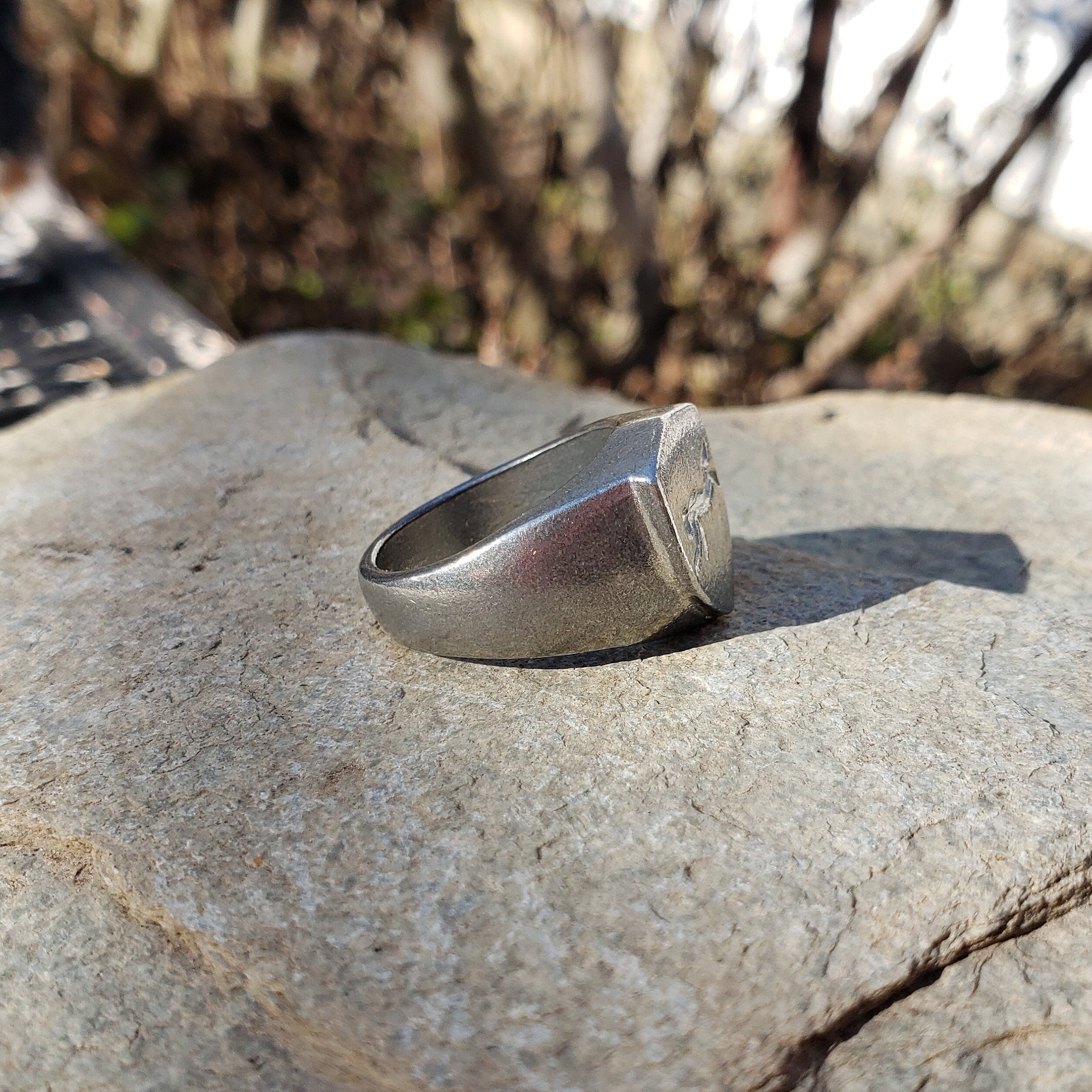 Scuba Diver Wax Seal Signet Ring - Etsy
