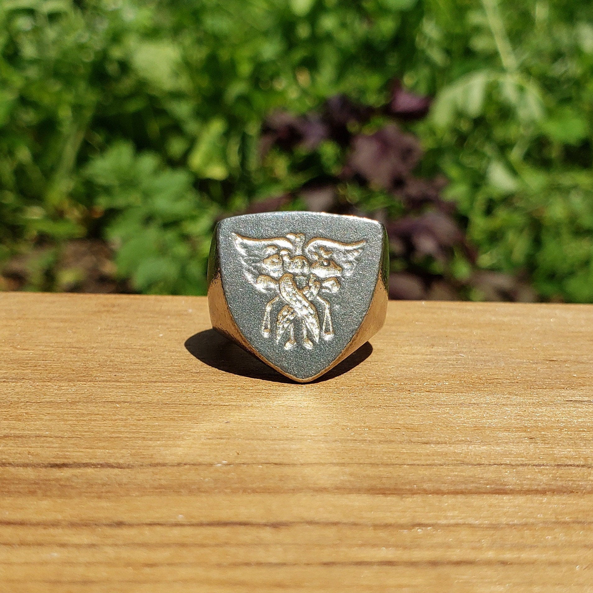 Cherubim Wax Seal Signet Ring - Etsy