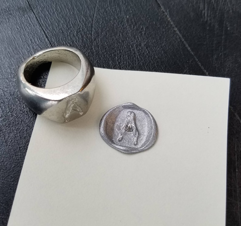 Fresno Nightcrawler Cryptid Wax Seal Signet Ring | Etsy