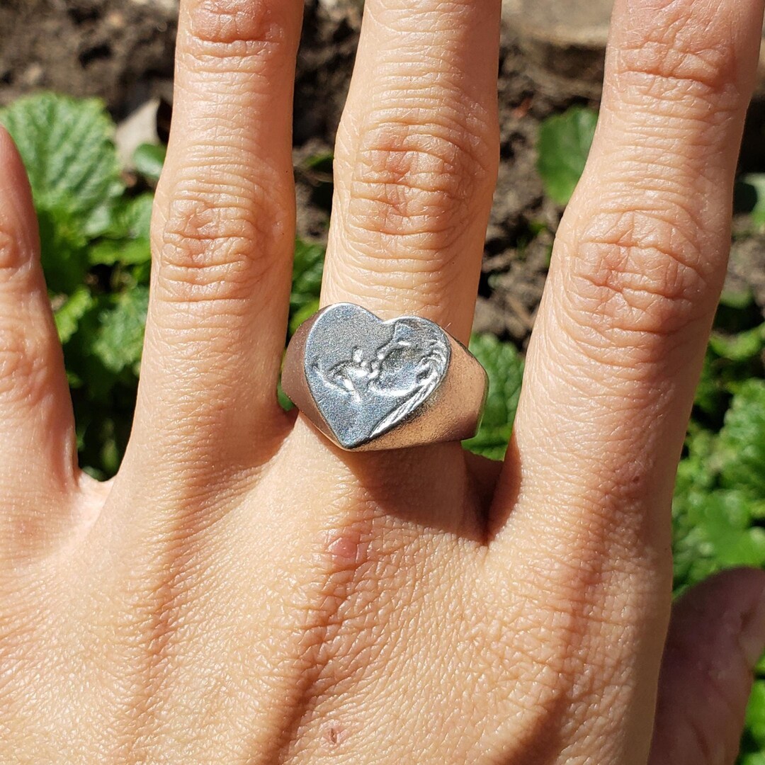 Frog Prince Wax Seal Signet Ring - Etsy