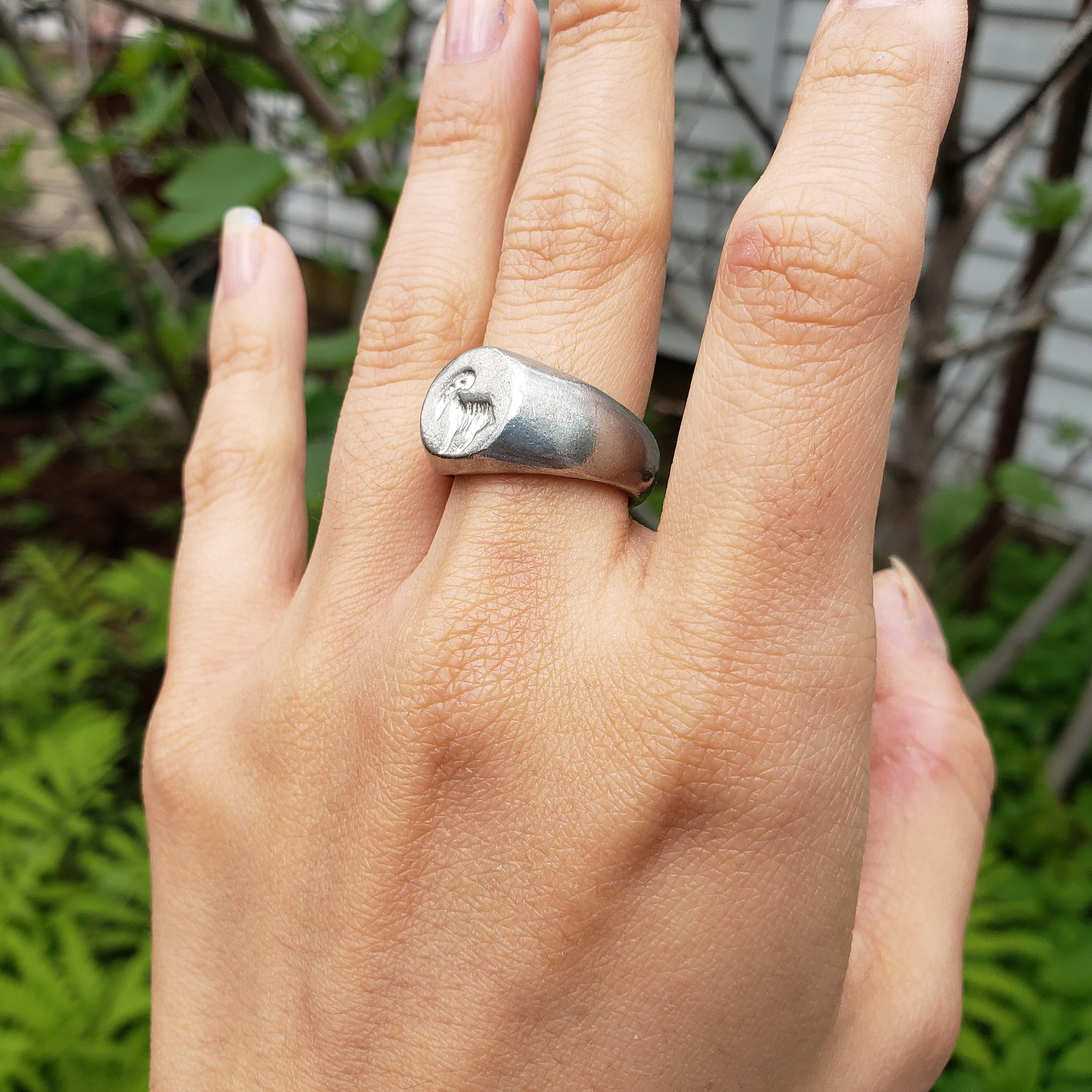 Ram wax seal signet ring | Etsy