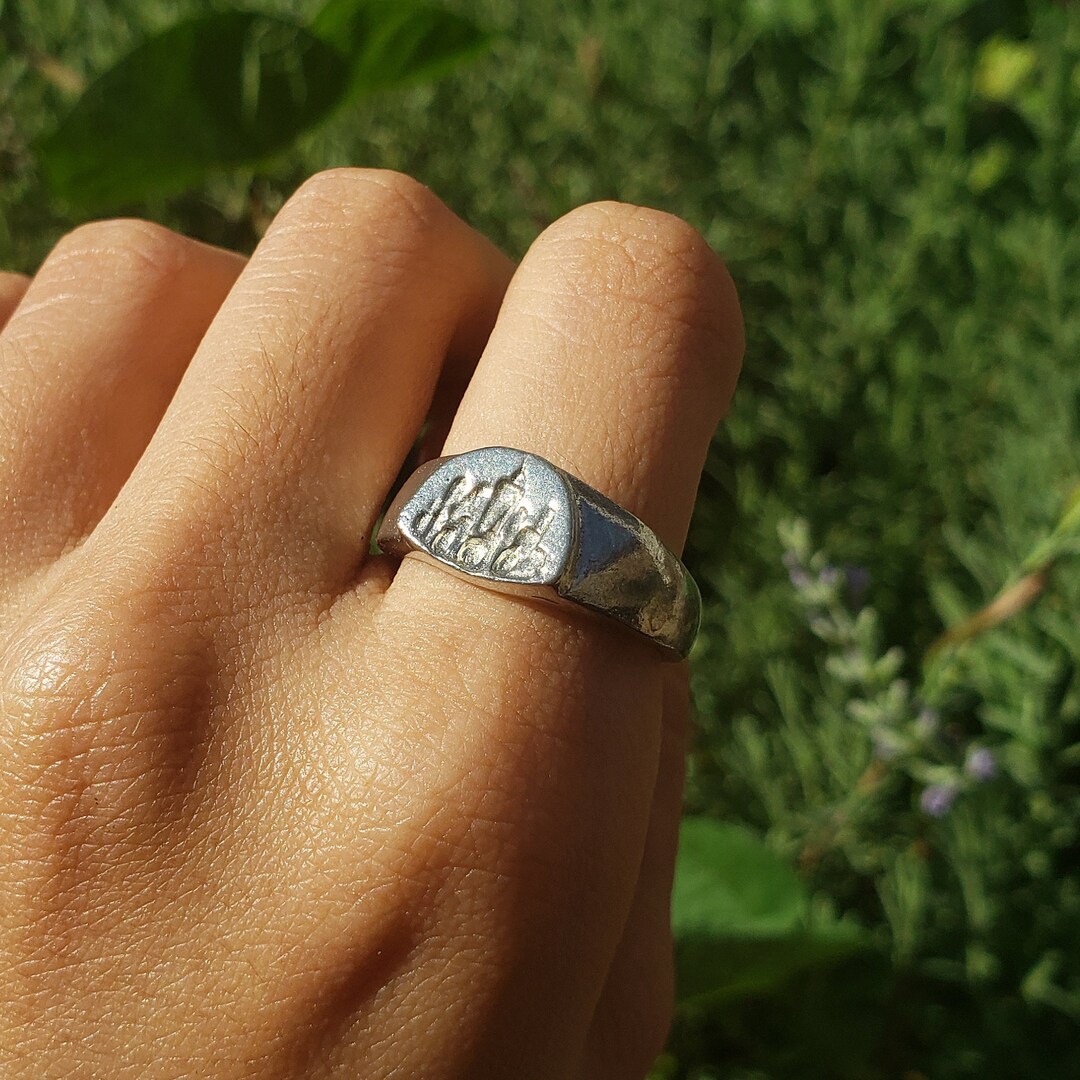 City Under a Dome Signet Ring - Etsy