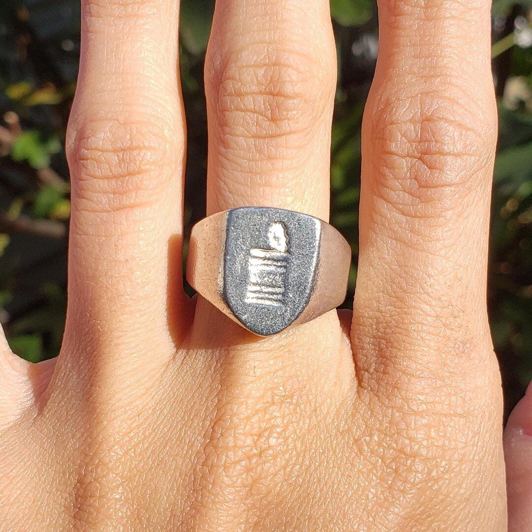 Open Can Wax Seal Signet Ring - Etsy