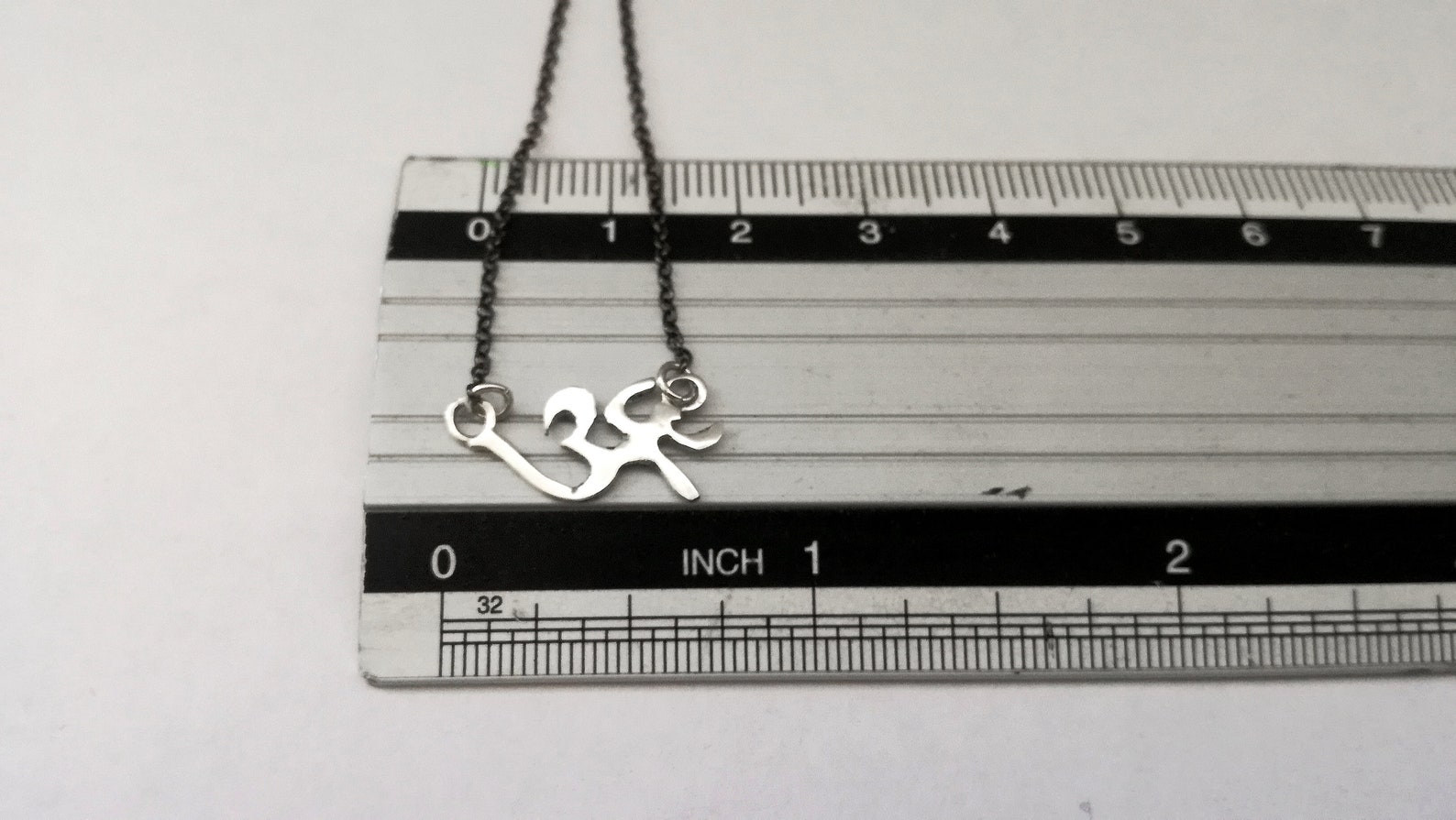 Tiny Om Necklace om 925 Sterling Silver Necklace aum Symbol - Etsy