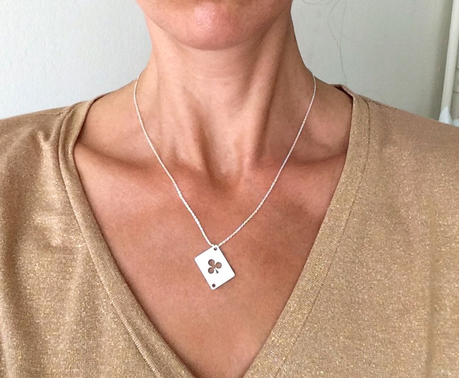 Club Necklace | Authentic Necklace |club Symbol Pendant |trefle ...