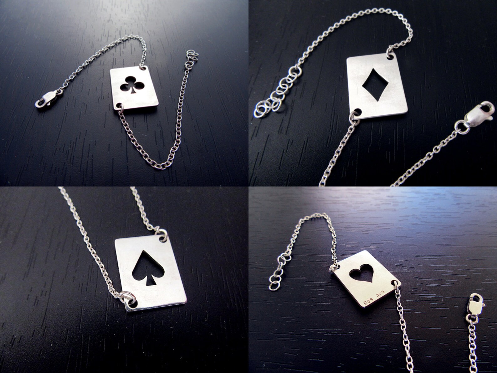 Poker Bracelet Queen of Spades Bracelet Dom Bracelet Ace - Etsy