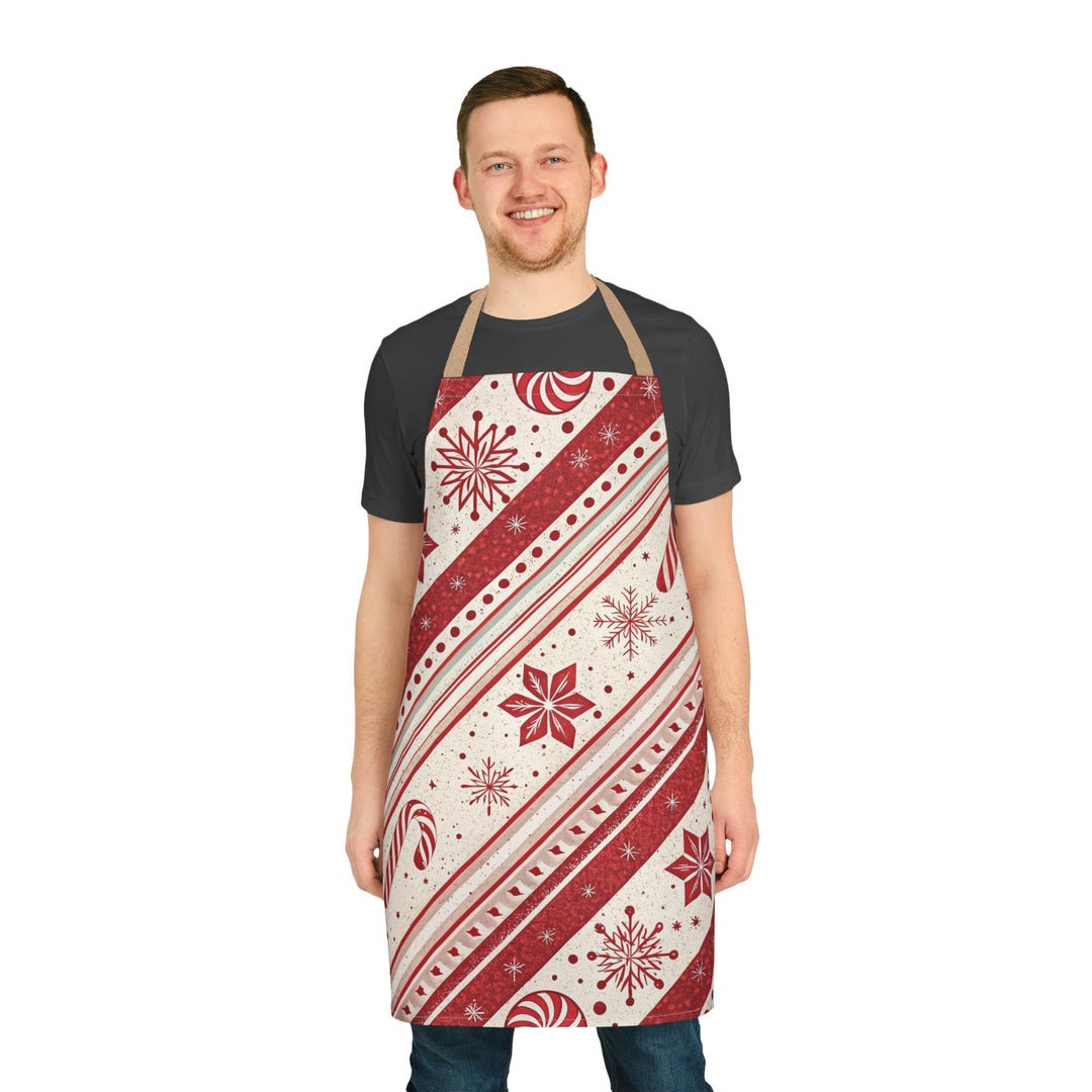 Festive Collection Candy Cane Apron, Perfect for Baking, Cooking Gifts ...